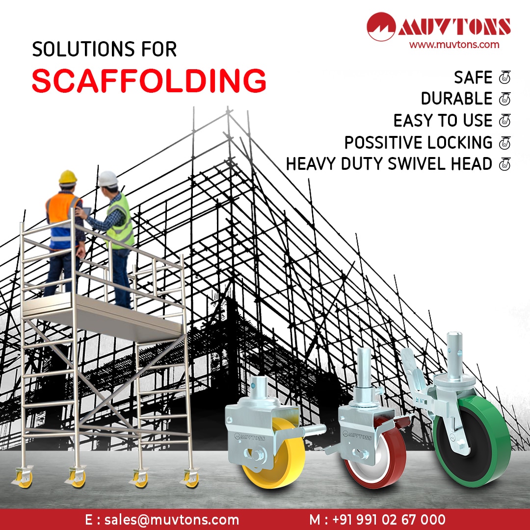 Scaffolding Castors | Heavy Duty Construction Wheels | Muvtons